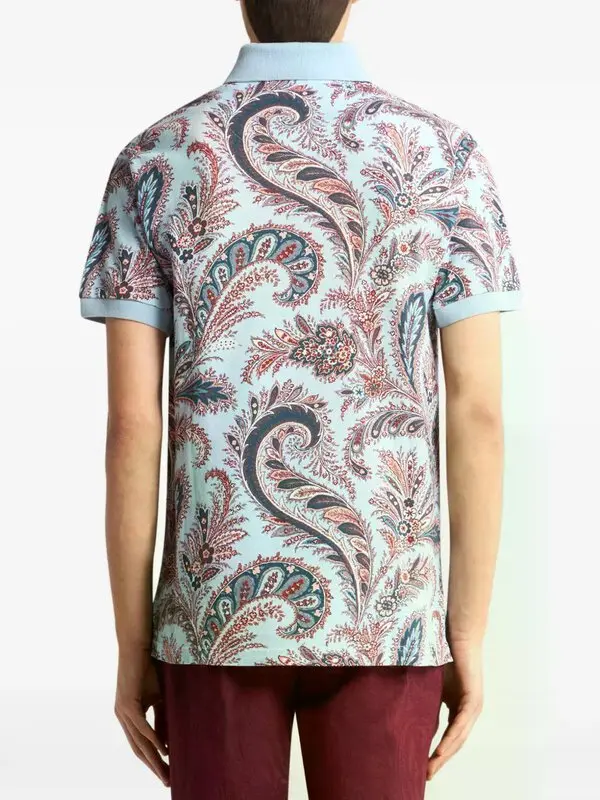Etro Cotton Polo Shirt - Blue