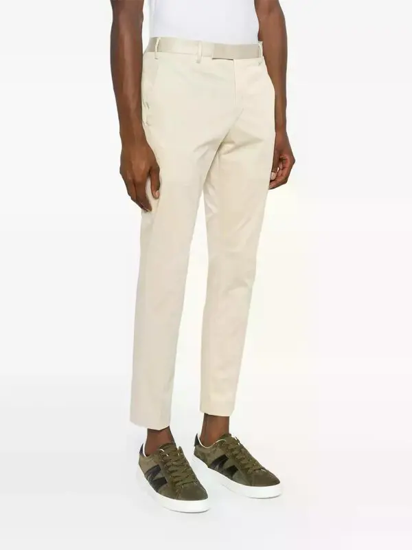PT TORINO Dieci Chino Trousers With Feather Detailing - Neutrals