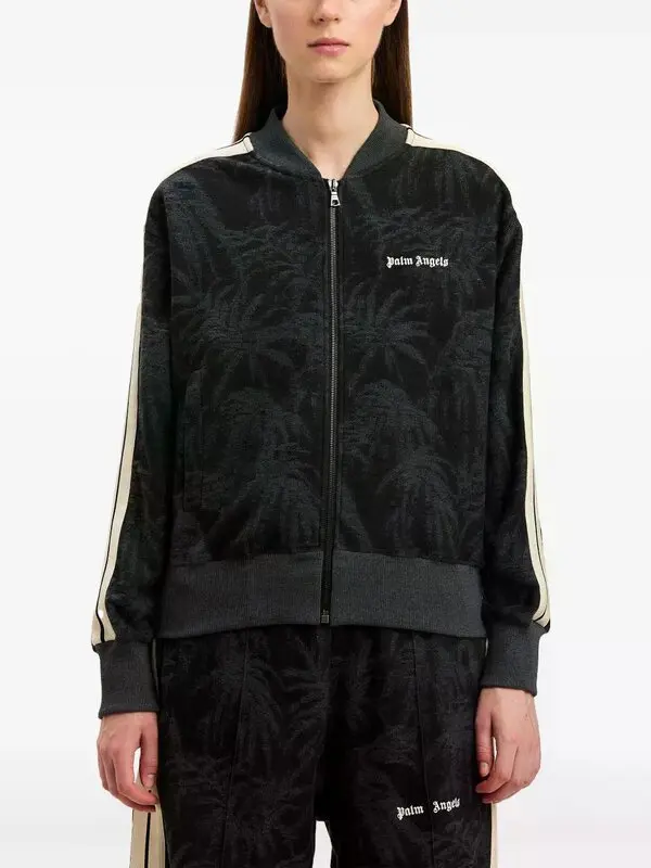 Palm Angels Pams-jacquard Zipped Sweater