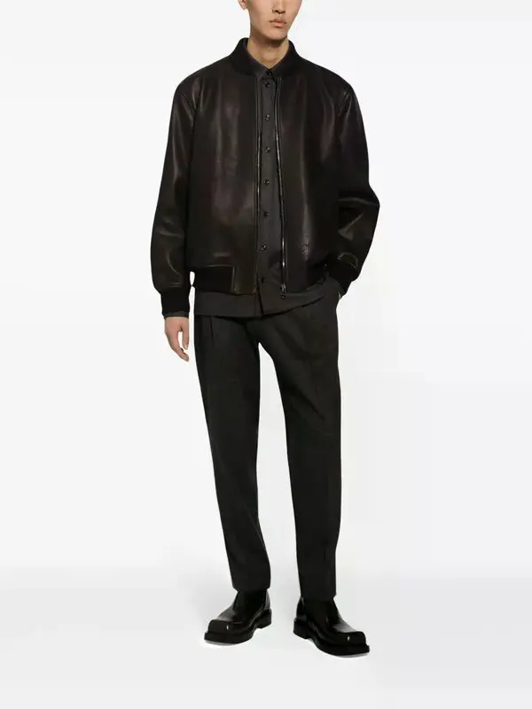 Dolce & Gabbana Mélange Flannel Trousers