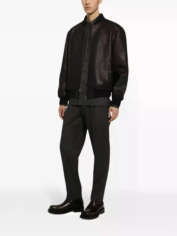 Dolce & Gabbana Mélange Flannel Trousers