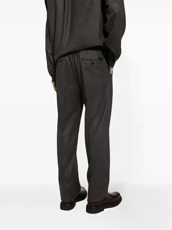 Dolce & Gabbana Mélange Flannel Trousers