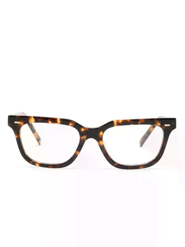 Miu Miu Tortoiseshell Rectangle-frame Glasses - Brown