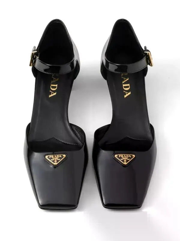 Prada 35mm Patent-leather Pumps - Black