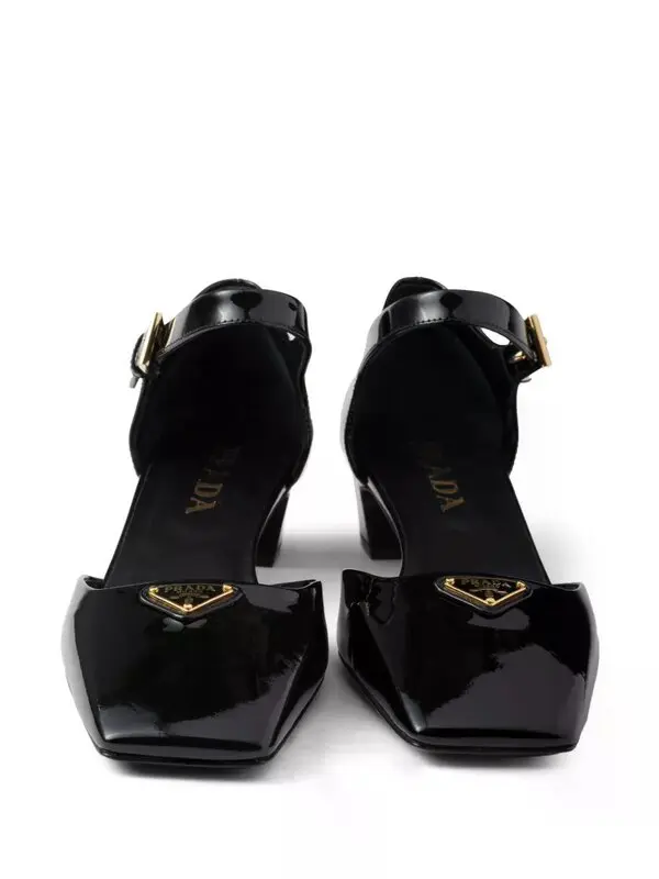 Prada 35mm Patent-leather Pumps - Black