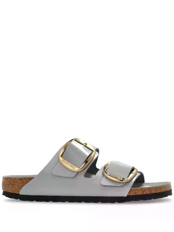 BIRKENSTOCK Arizona Big Buckle Slides - Grey