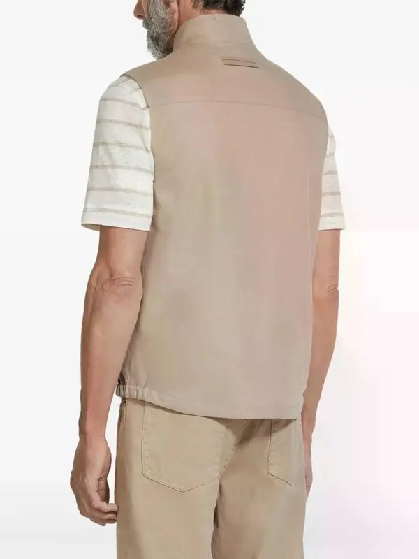 Zegna Oasi Lino Gilet - Neutrals