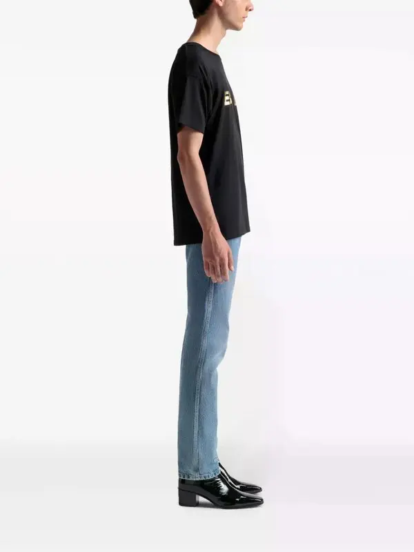 Bally Metallic-logo Cotton T-shirt - Black