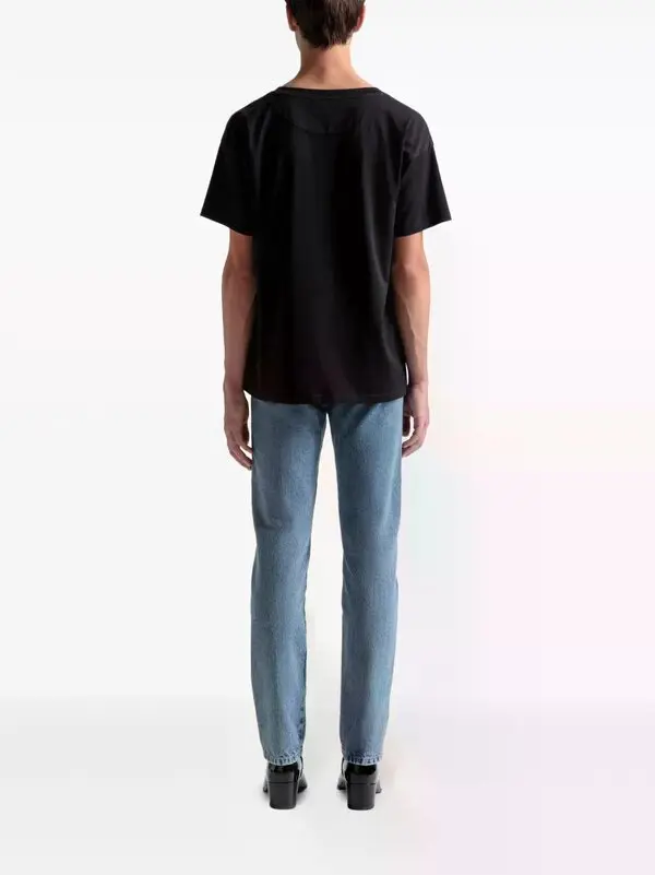 Bally Metallic-logo Cotton T-shirt - Black