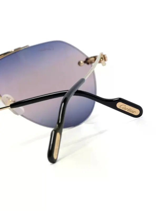 Cartier Première Pilot-frame Sunglasses