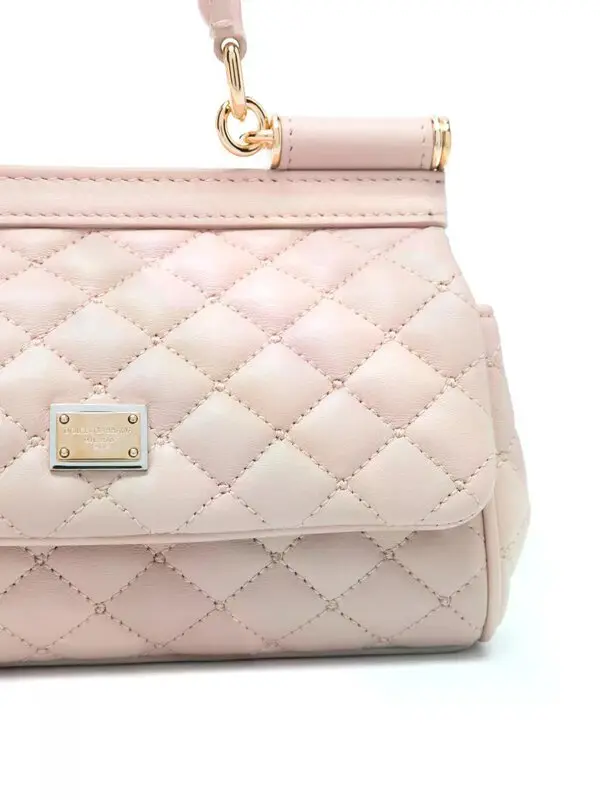 Dolce & Gabbana Mini Sicily Quilted Tote Bag