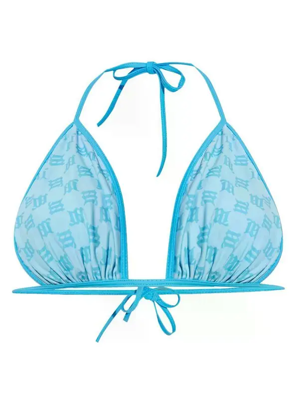 MISBHV Monogram Bikini Top - Blue