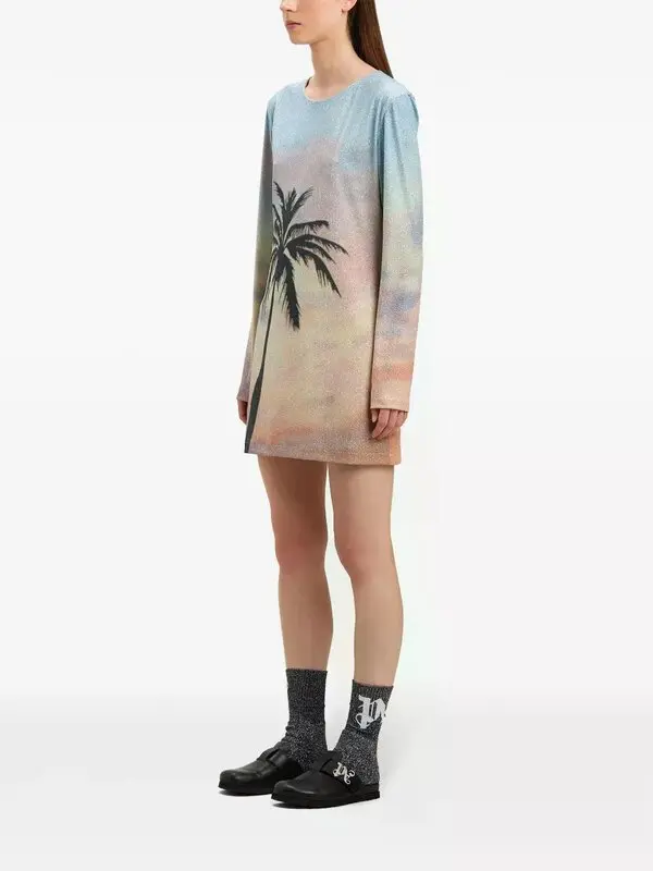 Palm Angels Sunrise Palm Mini Dress