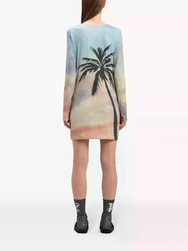 Palm Angels Sunrise Palm Mini Dress