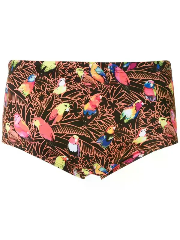 AMIR SLAMA Papagaio Swim Trunks - Black