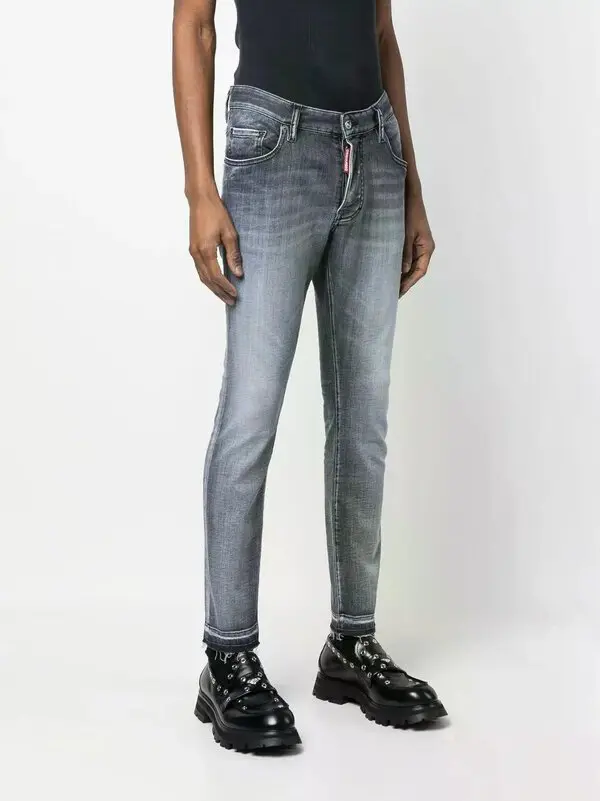 Dsquared2 Faded Skinny Jeans - Grey