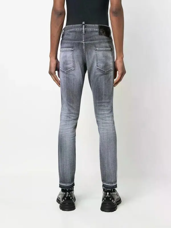Dsquared2 Faded Skinny Jeans - Grey