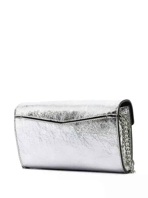 Sandro Yza Metallic Clutch Bag