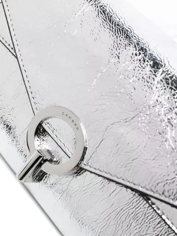 Sandro Yza Metallic Clutch Bag