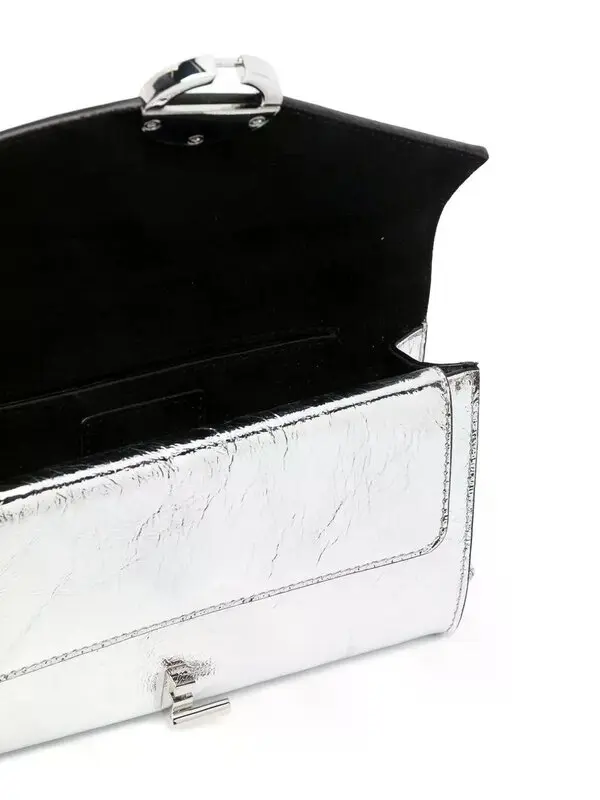 Sandro Yza Metallic Clutch Bag