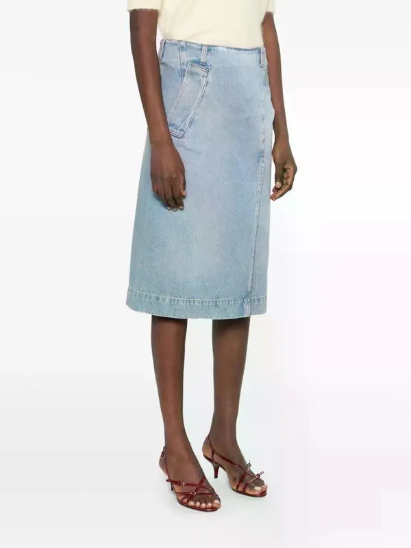 Victoria Beckham Denim Midi Skirt