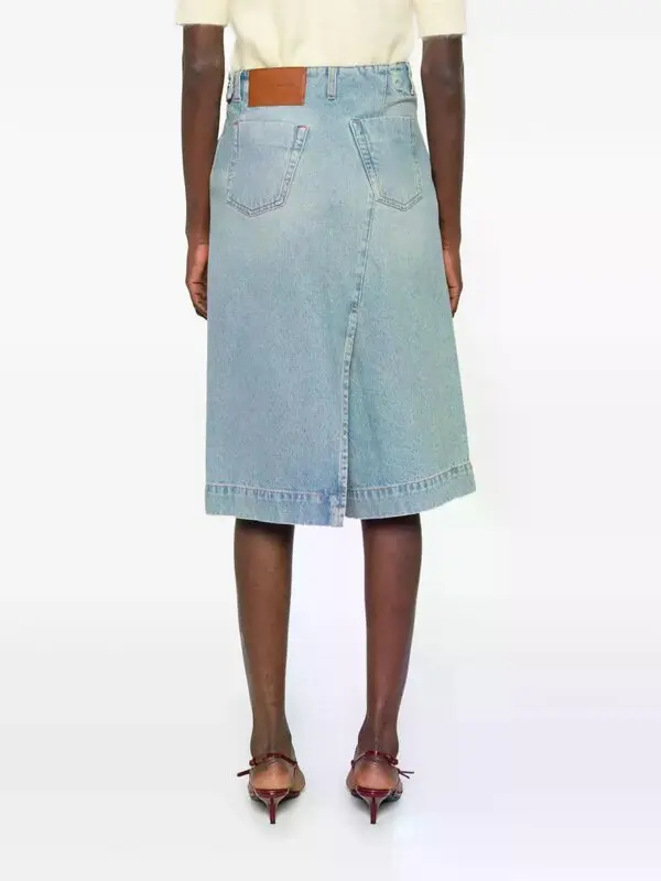 Victoria Beckham Denim Midi Skirt
