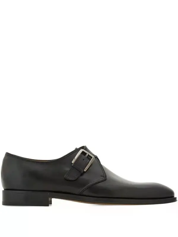 FERRAGAMO Buckled Monk Strap Shoes