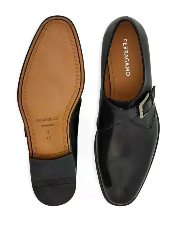 FERRAGAMO Buckled Monk Strap Shoes