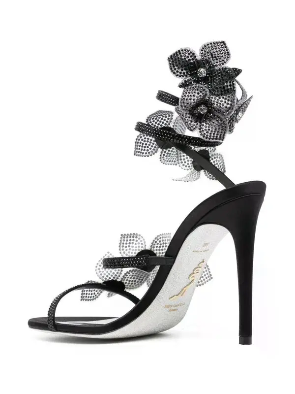 Rene Caovilla Crystal Embellishment Sandals