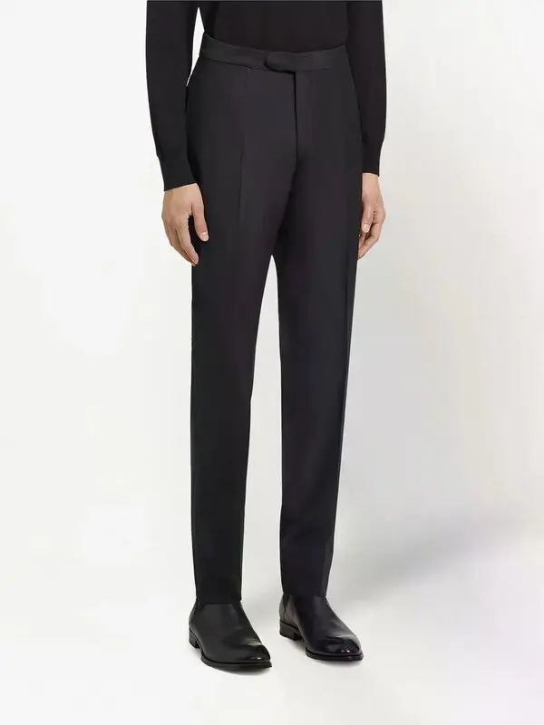 Zegna Trofeo 600 Single-breasted Wool-silk Suit - Black