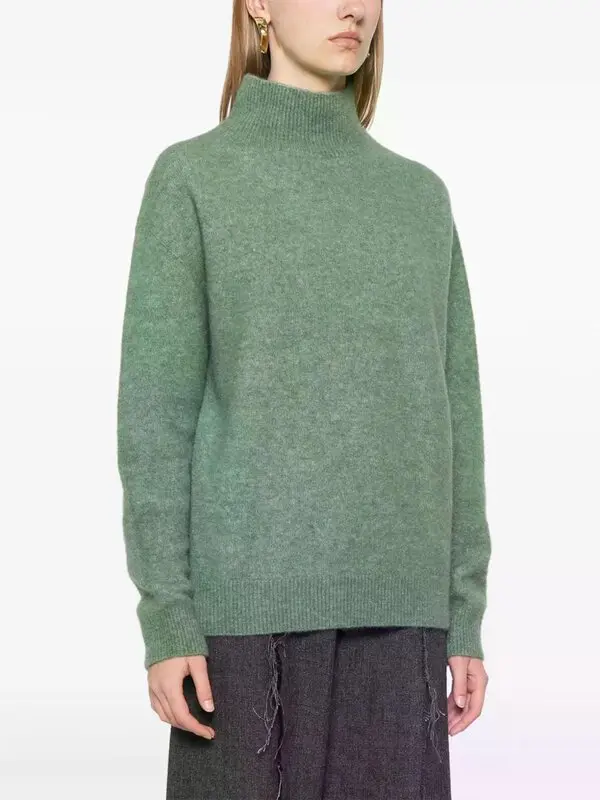 ALYSI High-neck Alpaca Wool Sweater