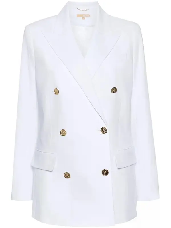 Michael Kors Crepe Double-breasted Blazer