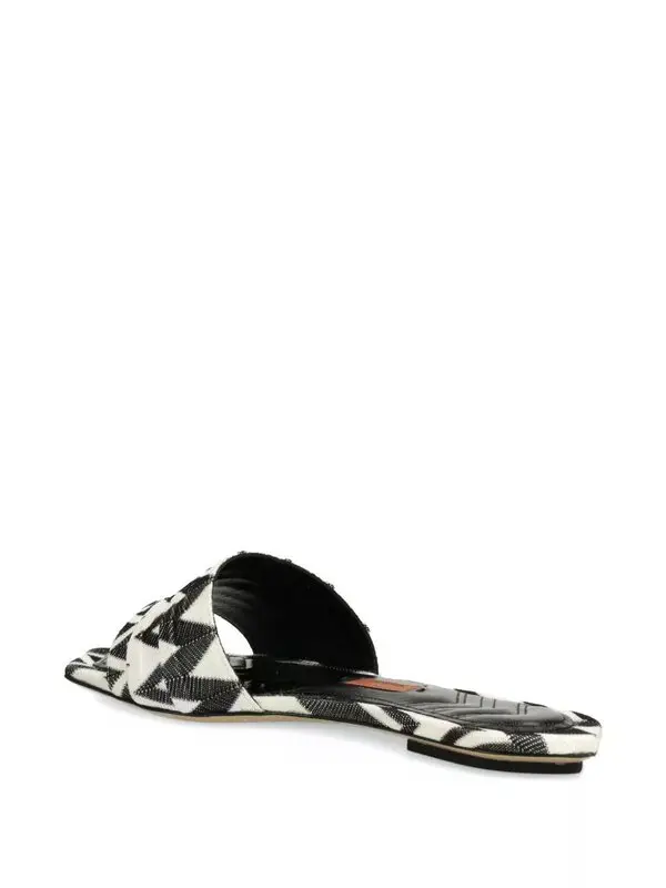 Missoni Zigzag-print Slides - Black