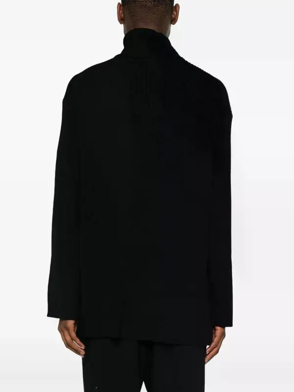Yohji Yamamoto Ribbed-knit Turtleneck Sweater