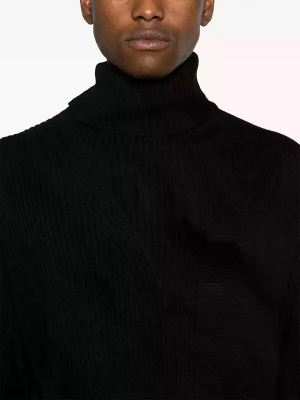 Yohji Yamamoto Ribbed-knit Turtleneck Sweater
