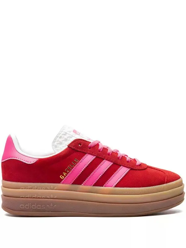 Adidas Gazelle Bold Leather Sneakers - Red