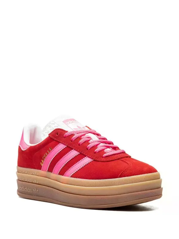 Adidas Gazelle Bold Leather Sneakers - Red