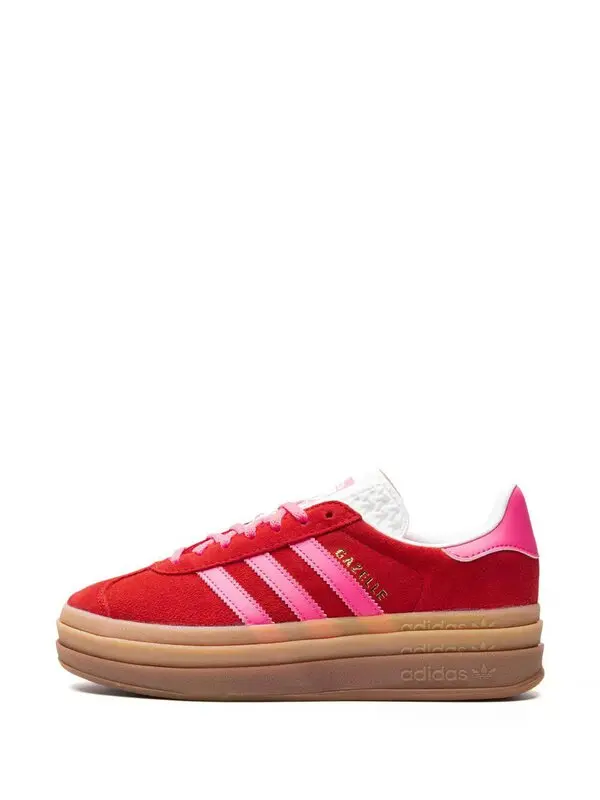 Adidas Gazelle Bold Leather Sneakers - Red