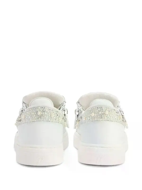 GIUSEPPE ZANOTTI Frankie Crystal-embellished Low-top Sneakers