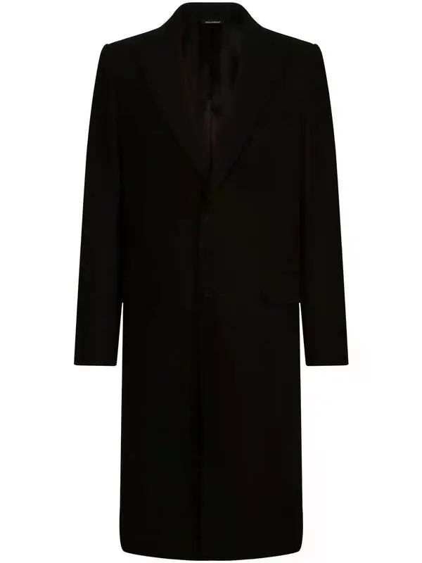 Dolce & Gabbana Single-breasted Wool Coat