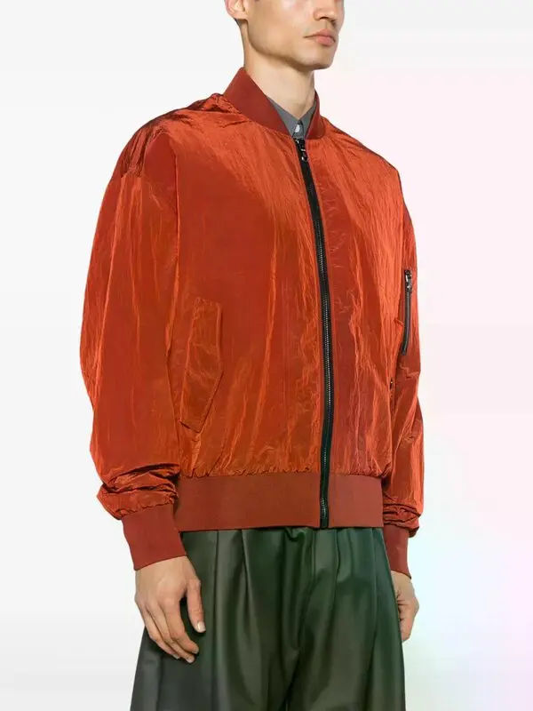 FERRARI Reflective-effect Zip-up Bomber Jacket