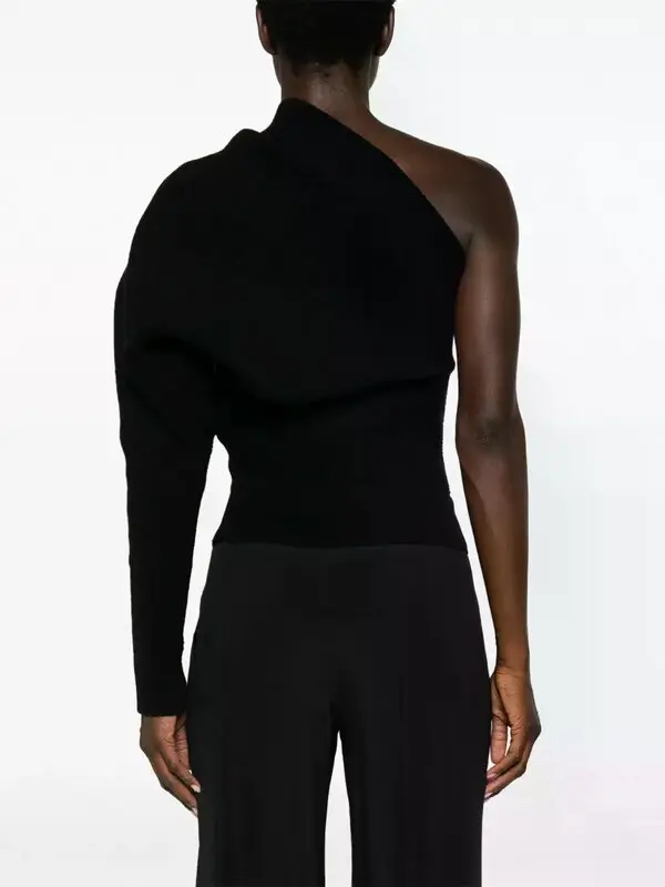 Rick Owens One-shoulder Ribbed-knit Jumper