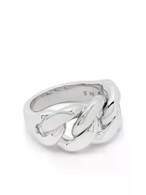 Tom Wood Dean Curb-chain Ring - Silver