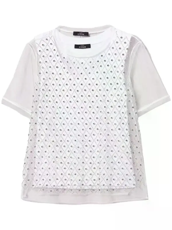 TWINSET Embroidered Tulle T-shirt