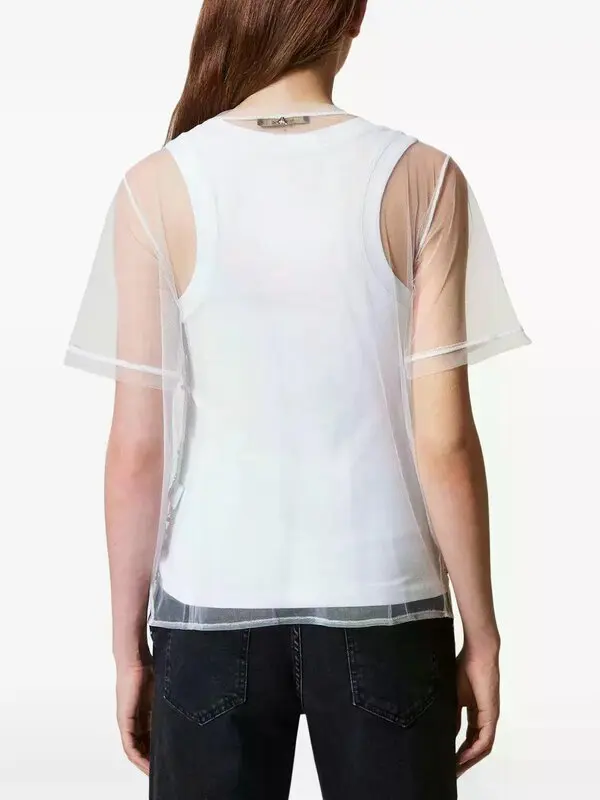 TWINSET Embroidered Tulle T-shirt