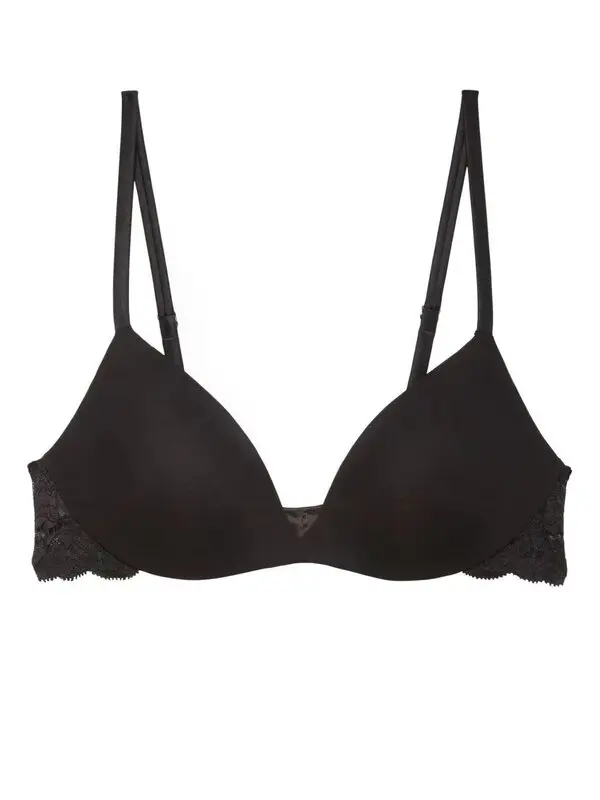 FLEUR DU MAL Charlotte Lace Wireless Push-up Bra - Black