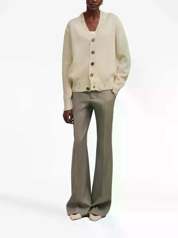 AMI Paris Wide-leg Virgin Wool Trousers
