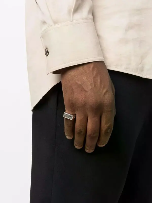 Tom Wood Larvikite-detail Signet Ring