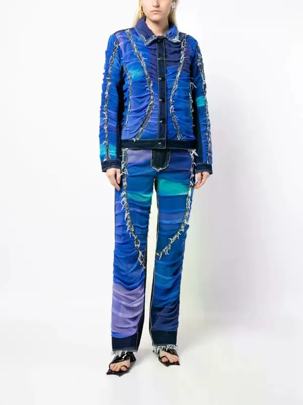 Paula Canovas Del Vas Tulle Panel Jeans