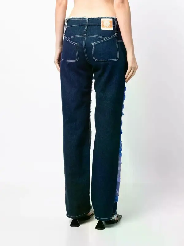 Paula Canovas Del Vas Tulle Panel Jeans